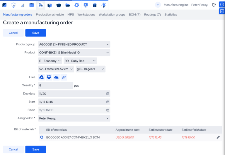 Forward vs Backward Scheduling in Production Planning