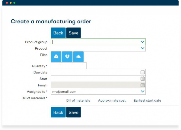 Production Planning Software for Manufacturing