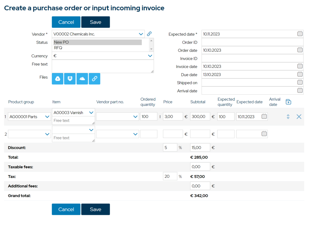 Procurement Software for Small Manufacturers
