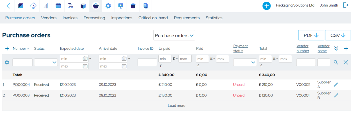 Procurement Software for Small Manufacturers