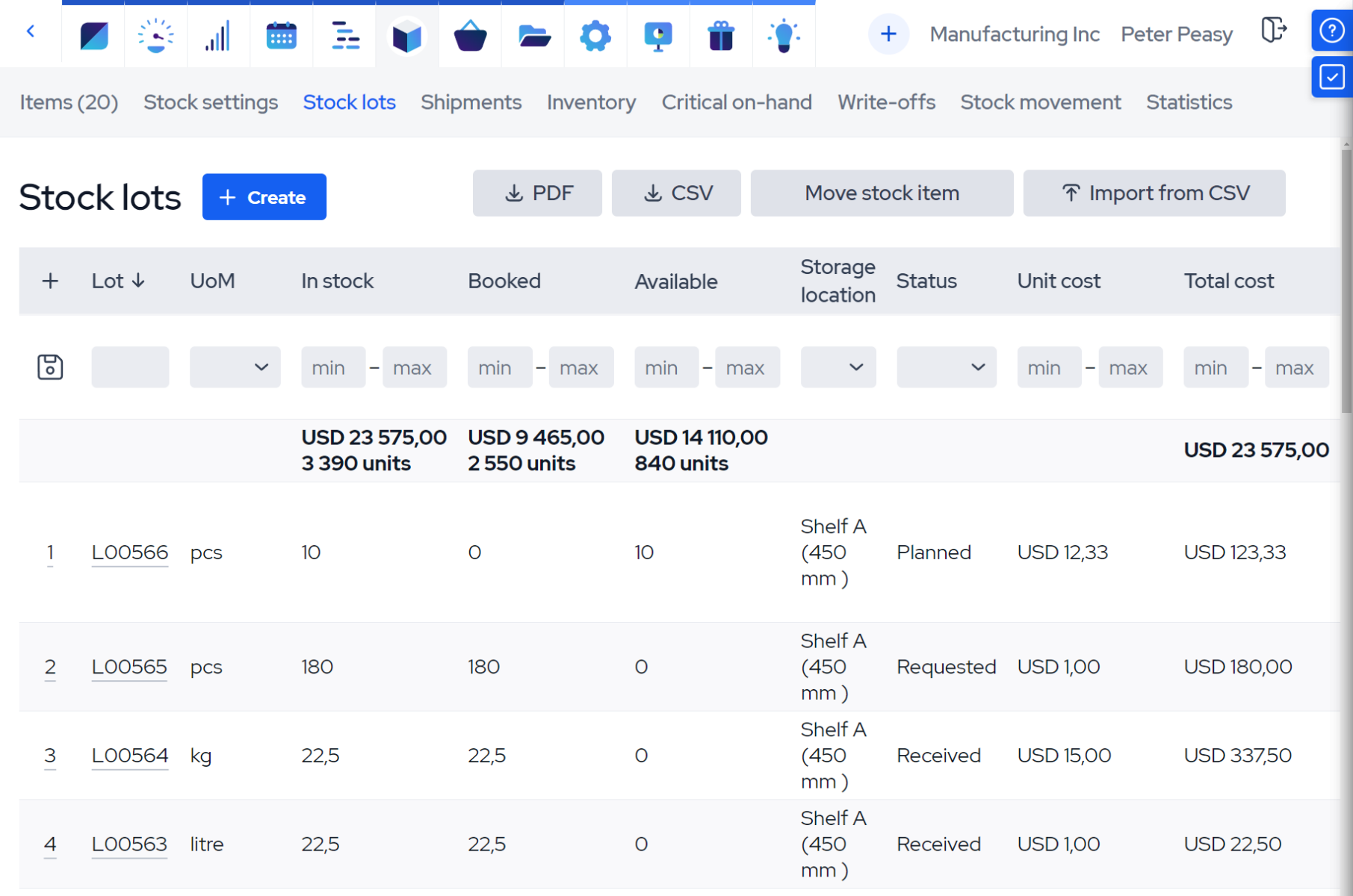 Material Tracking Software for Small Manufacturers - MRPeasy