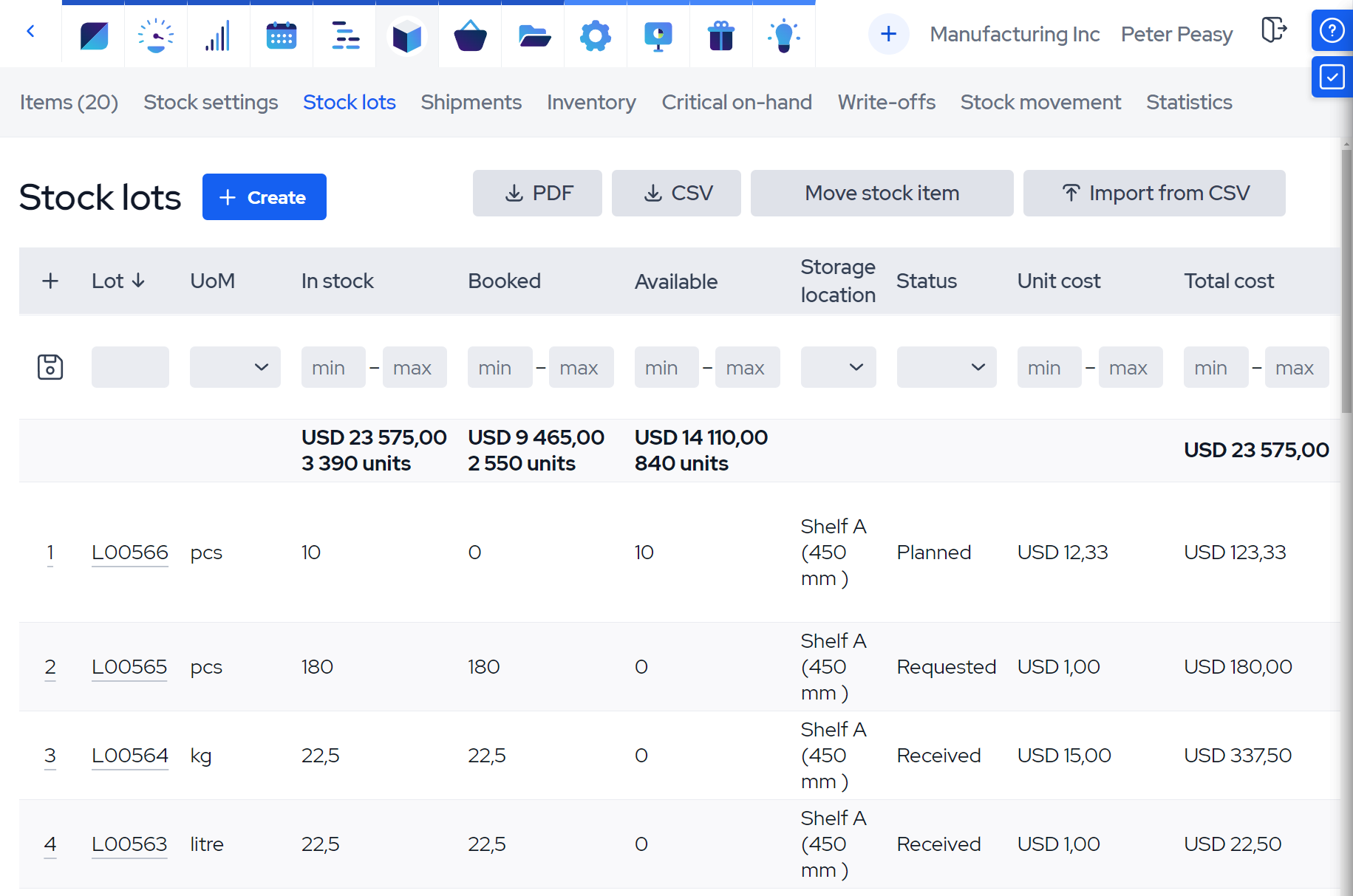 Material Tracking Software for Small Manufacturers - MRPeasy