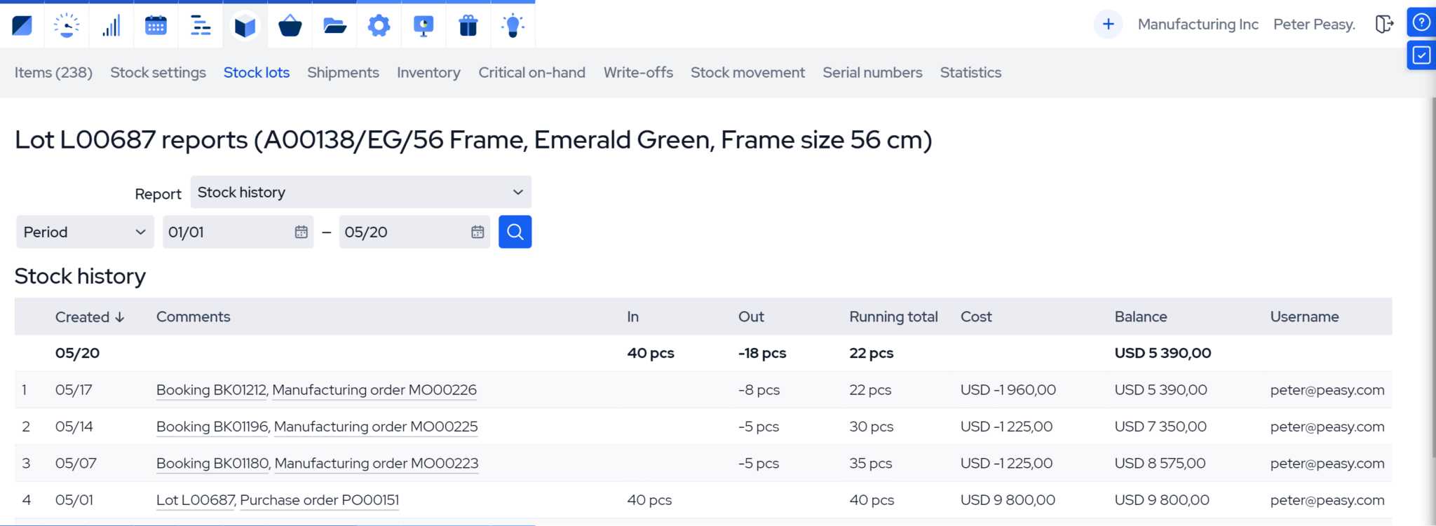 Lot Tracking and Traceability Software for SMEs - MRPeasy